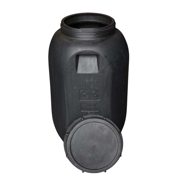 Grade 2: 70 ltr plastic open top drum including screw on lid and inset ...
